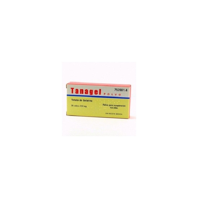 TANAGEL 250 mg 20 SOBRES POLVO PARA SUSPENSION ORAL - Farmacia Macías
